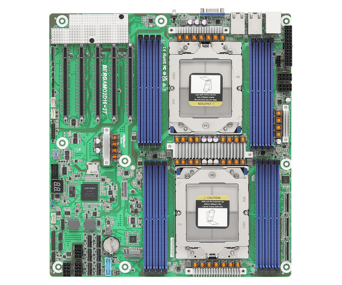 ASRock Rack > Server Motherboard > BERGAMO2D16-2T
