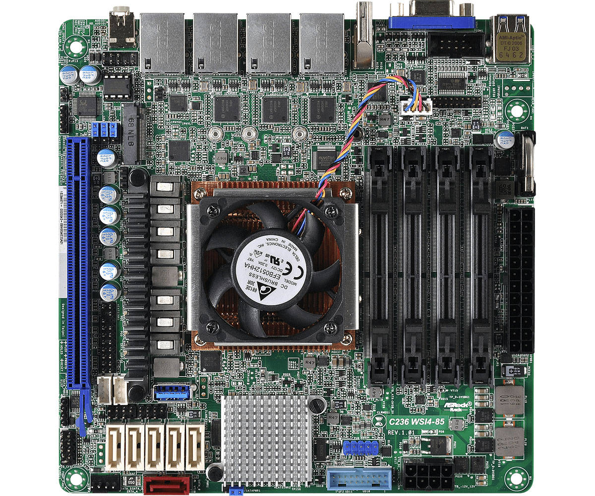 ASRock Rack > Server Motherboard > C236 WSI4-85