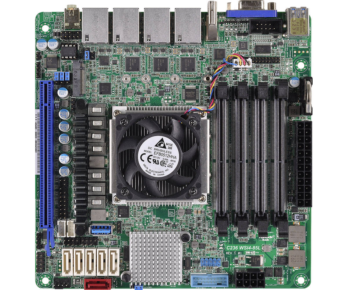ASRock Rack > Server Motherboard > C236 WSI4-85L