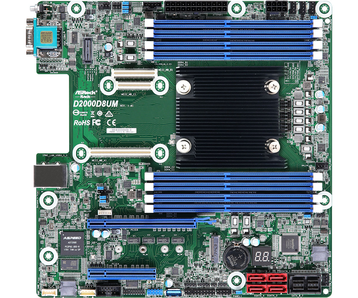 ASRock Rack > Server Motherboard > D2100D8UM
