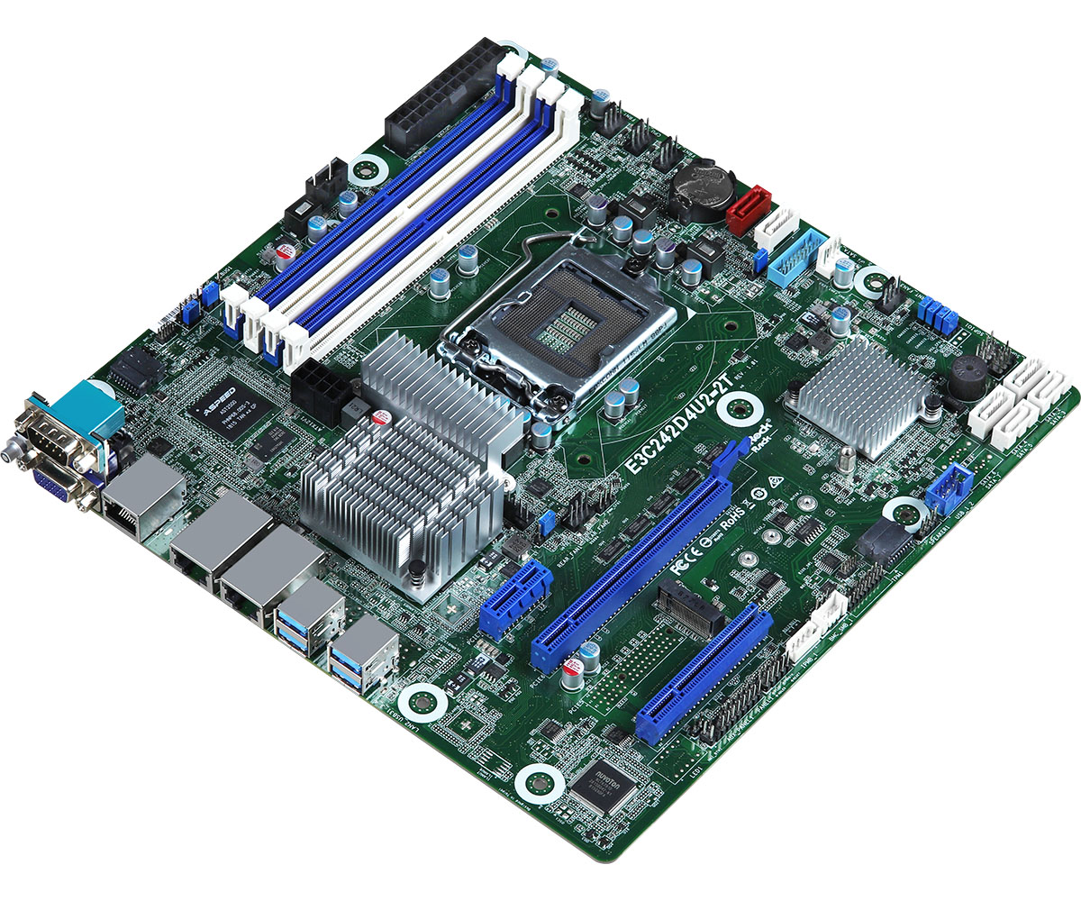 ASRock Rack > Server Motherboard > E3C242D4U2-2T