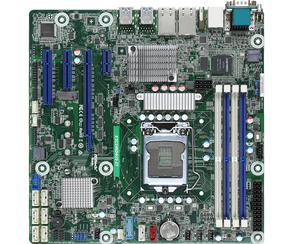 ASRock Rack > Server Motherboard > E3C246D4U2-2T